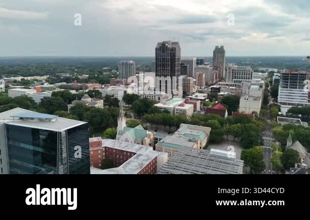 Aerial footage raleigh downtown skyline Stock Videos & Footage - HD and ...