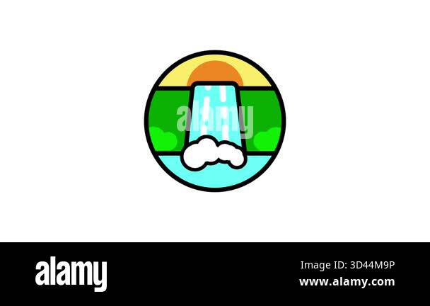 Waterfall minimal icon Stock Videos & Footage - HD and 4K Video Clips ...