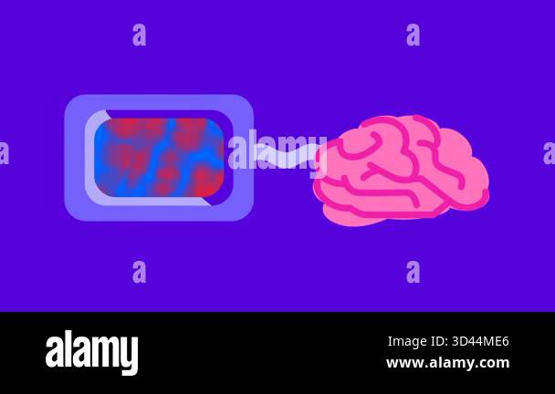 A digital representation shows a glowing connection between a neural ...