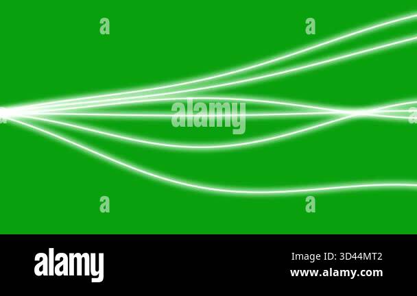 Smooth flowing horizontal wave lines forming a dynamic motion graphic ...