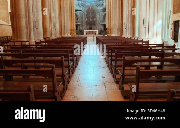 LISBON, Portugal, 20 JULY 2023 - Establishing shot reveals the interior ...