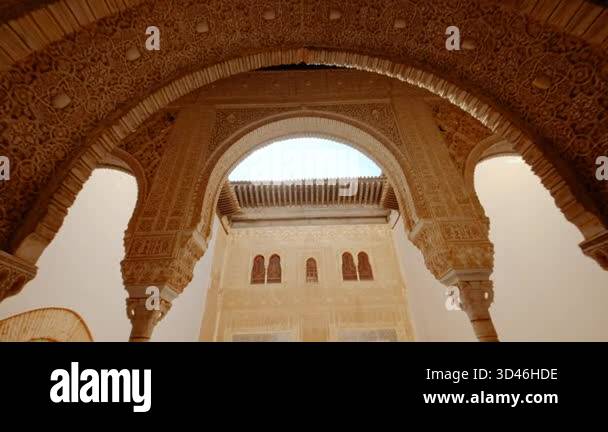 GRANADA, Spain, 22 NOVEMBER 2023 - The Alhambra Palace - The Court of ...