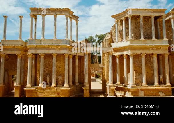 Amphitheatre of Merida, Extremadura, Spain, an impressive Roman relic ...