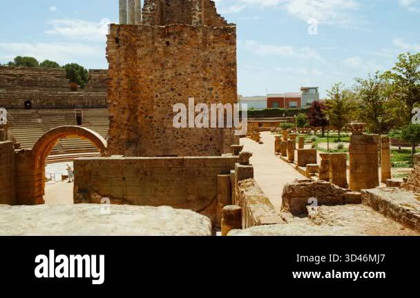 MERIDA, SPAIN, 30 JUNE 2023 - Amphitheatre of Merida, Extremadura ...