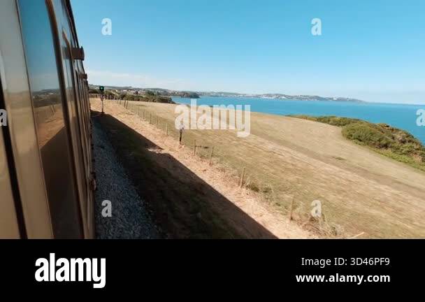Travelling by steam train along the quintessential South Devon coast in ...