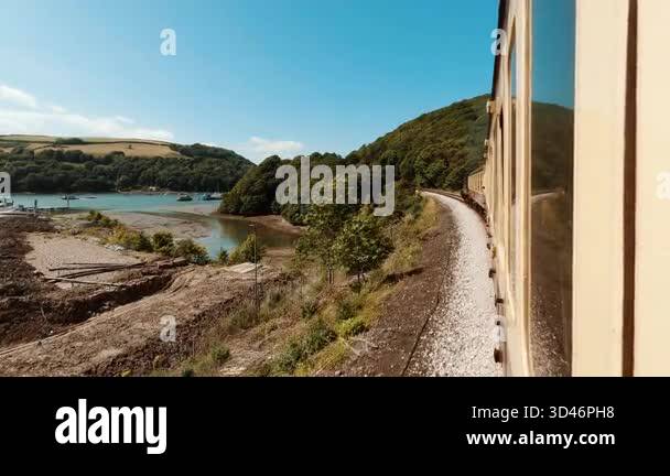 Travelling by steam train along the quintessential South Devon coast in ...