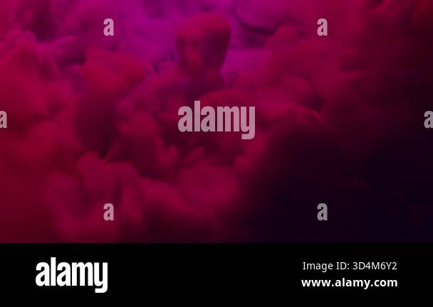 Mist ink. Gloss flow. Purple pink liquid fluid spill on art blur ...
