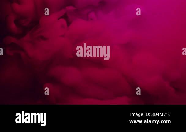 Paint steam. Ink vapor. Pink red defocused sparkling stream dissolving ...