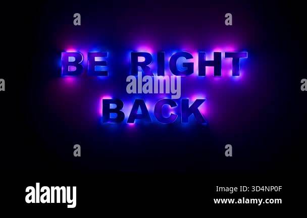 Neon blue right back text Stock Videos & Footage - HD and 4K Video ...