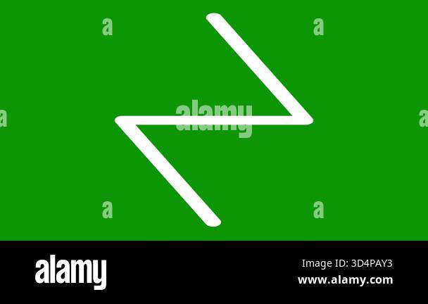 left arrow flat icon. green color symbol. pictograph. flat on green ...
