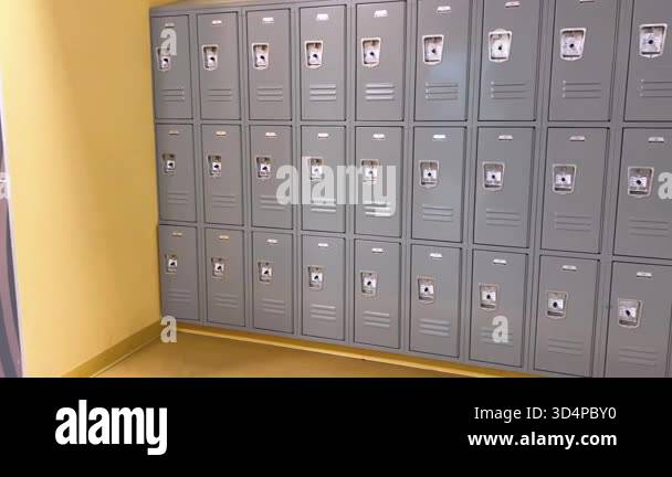 Rows gray school lockers Stock Videos & Footage - HD and 4K Video Clips ...