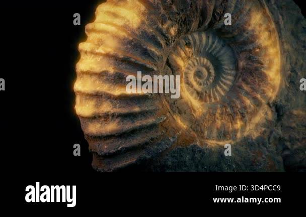 Passing Jurassic Sea Shell Prehistoric Creature Stock Video Footage - Alamy