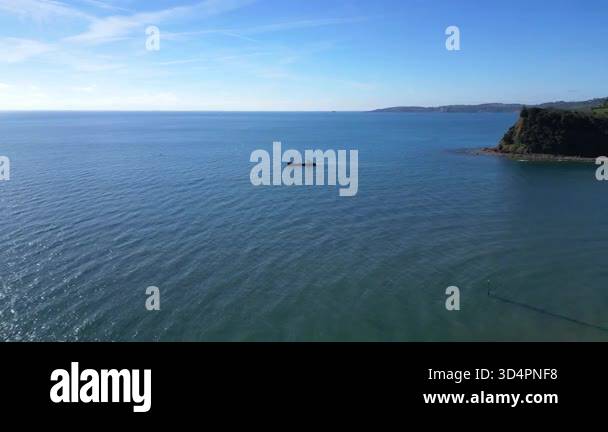 Teignmouth, South Devon, England: DRONE VIEWS: A dredger dredges sand ...