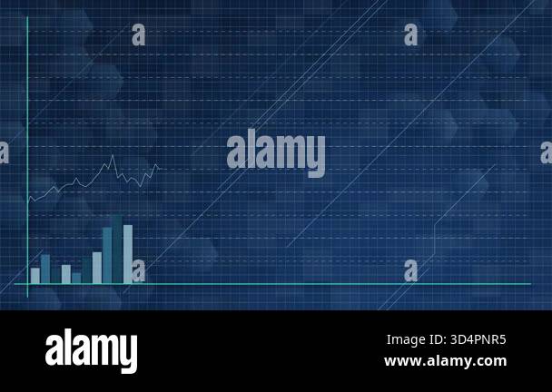 Graphs and charts showing progressive data increase Stock Video Footage ...
