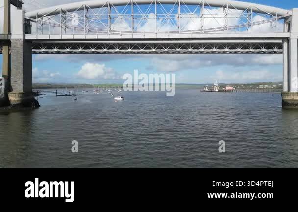 Saltash-Plymouth, England: DRONE VIEWS: The Tamar bridge (both road and ...