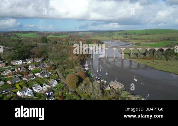 St Germans, Cornwall, England: DRONE VIEWS: The village of St Germans ...