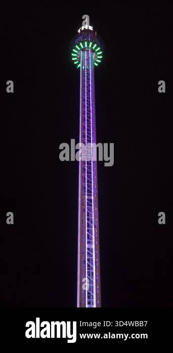 Vienna, Austria - October 5, 2025 - Free fall tower Wiener Freifallturm ...