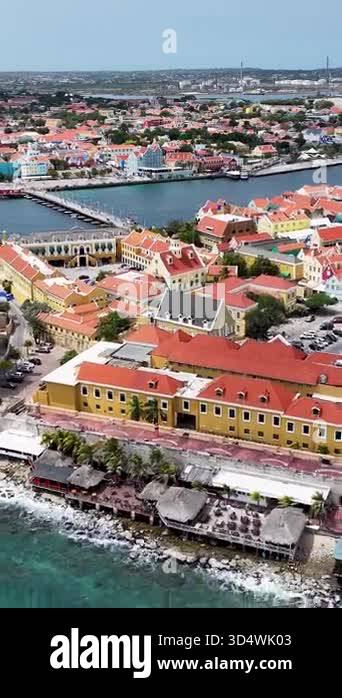 Curacao Skyline At Punda In Willemstad Curacao. Caribbean Island ...