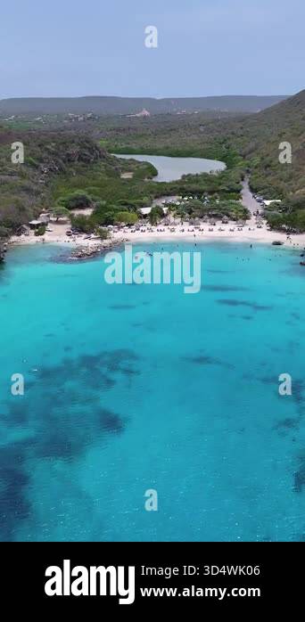 Daaibooi Beach At Willemstad In Netherlands Curacao. Beach Landscape ...