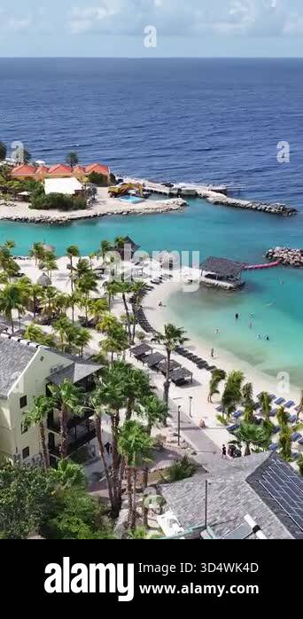 Sea Aquarium At Willemstad In Netherlands Curacao. Beach Landscape ...