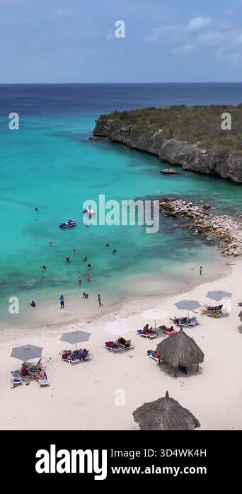 Daaibooi Beach At Willemstad In Netherlands Curacao. Beach Landscape ...