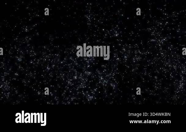 Beautiful, bright, white particles shimmer in the dark night sky Stock ...
