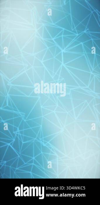 Animated blue network moves and shifts. Good for science, technology ...