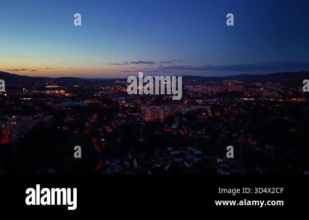 Dusk illuminates urban skyline reflections, Reflective cityscape at ...