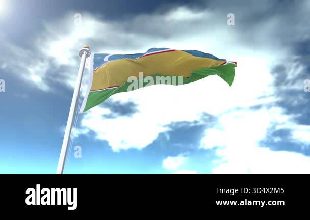 Karakalpakstan Flag Loop 4K Stock Video Footage - Alamy