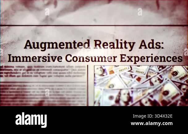 Augmented Reality Ads Immersive Consumer Experiences Title on Digital ...
