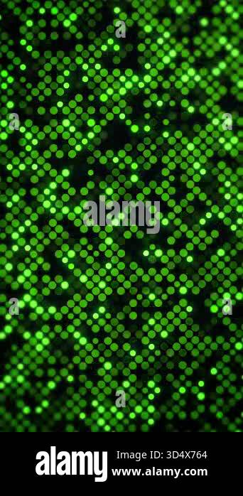 Abstract hexagonal grid with green glowing dots. Represents molecular ...
