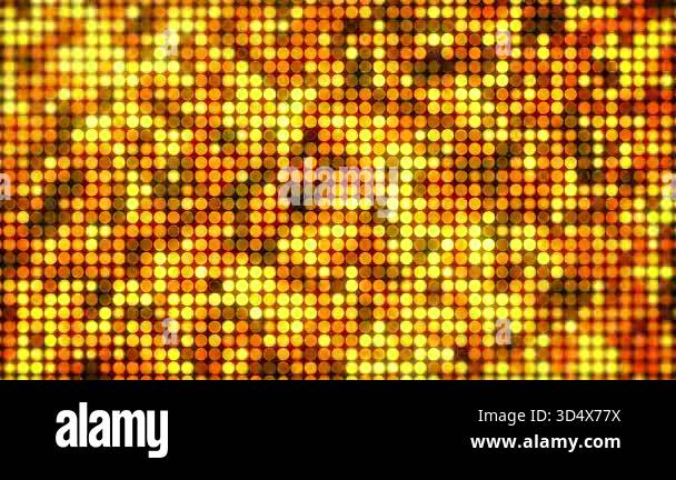 Abstract grid of circular dots in yellow, orange, and red tones. Mosaic ...
