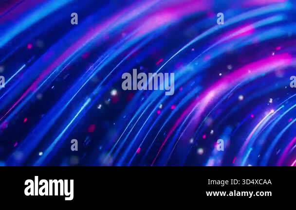 Extreme closeup of Big data light speed warped flow. Abstract digital data stream of quantum ...