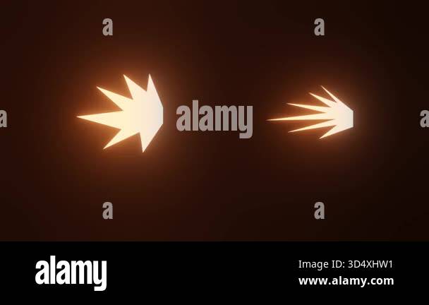 Set of simple Muzzle Flash with black background. Explosion fireball ...
