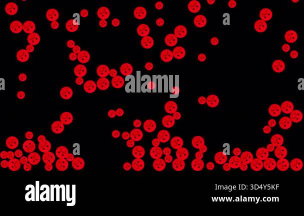 Icons falling animation on transparent background repeated icons ...