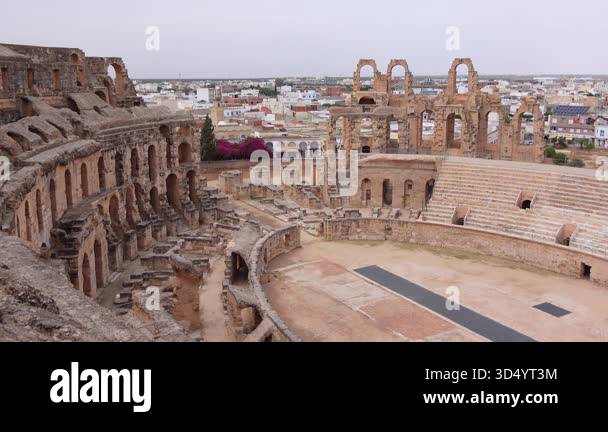 Inside amphitheatre el jem Stock Videos & Footage - HD and 4K Video ...