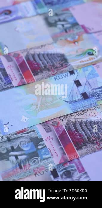 Kuwait paper money, dinar banknotes as currency for exchange or travel ...