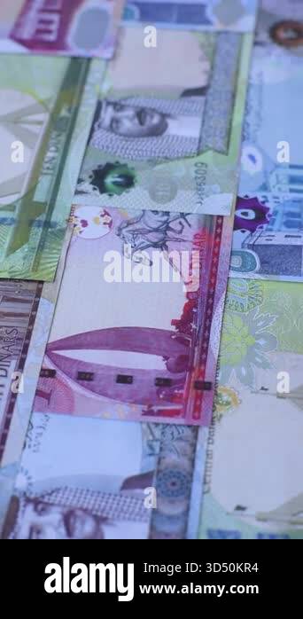 Bahrain paper money, dinar banknotes as currency for exchange or travel ...