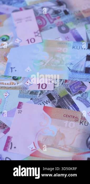 Kuwait paper money, dinar banknotes as currency for exchange or travel ...