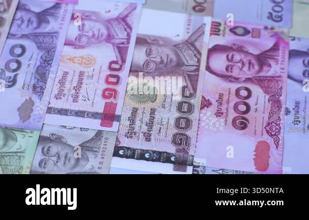 Thailand paper money, dinar banknotes as currency for exchange or ...