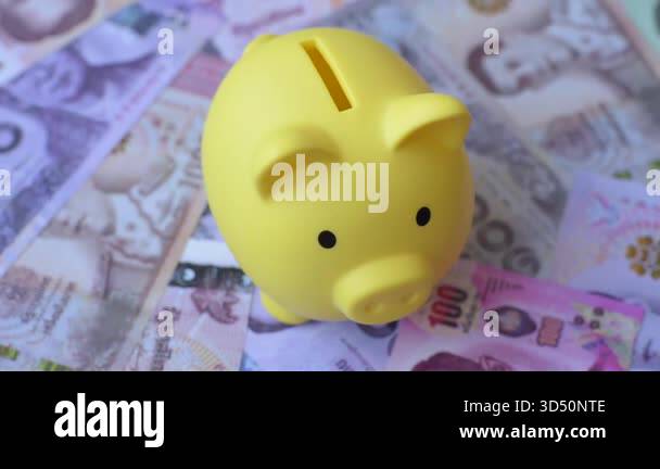 Thailand paper money, dinar banknotes as currency for exchange or ...