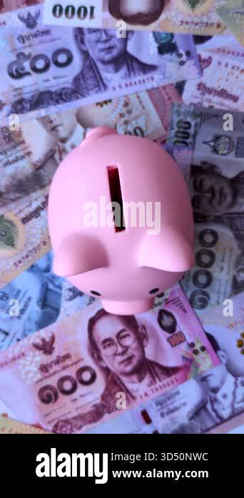 Thailand paper money, dinar banknotes as currency for exchange or ...