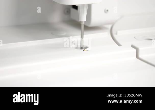 Automatic laboratory analyzer performs precise movements and sample ...
