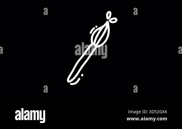 Paintbrush logo design concept Stock Videos & Footage - HD and 4K Video ...