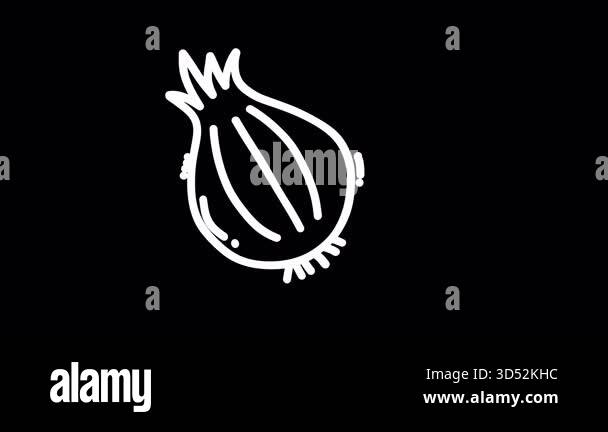 Onion symbol icon black Stock Videos & Footage - HD and 4K Video Clips ...