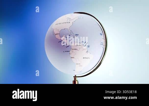 Rotating Earth Globe Approaches Ethiopia Stock Video Footage - Alamy
