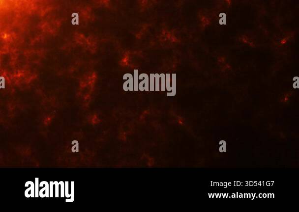 Looped fiery ashes animation with glowing red smoke and dust particles ...