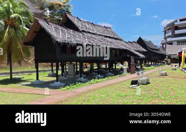 Seremban, Malaysia - March 2, 2025: Old noble houses and a palace are ...