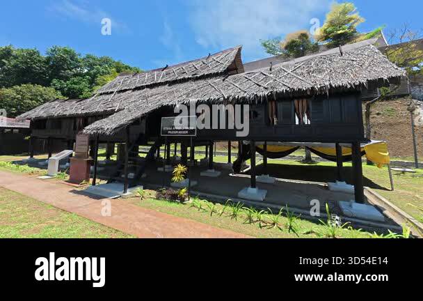 Seremban, Malaysia - March 2, 2025: Old noble houses and a palace are ...
