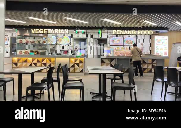 Sepang, Malaysia -November 2, 2025: KLIA2 Food Court Interior. This ...